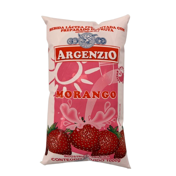 Empresa de Laticínios Argenzio - Bebida lactea - Bebida láctea morango